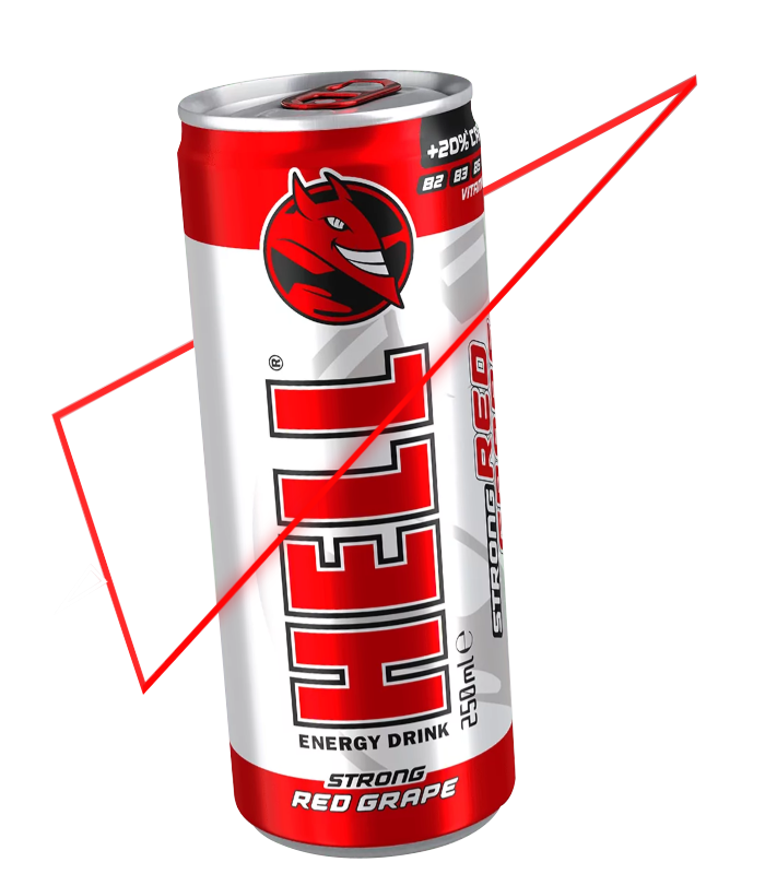 Gives you power like Hell – Energy Drink